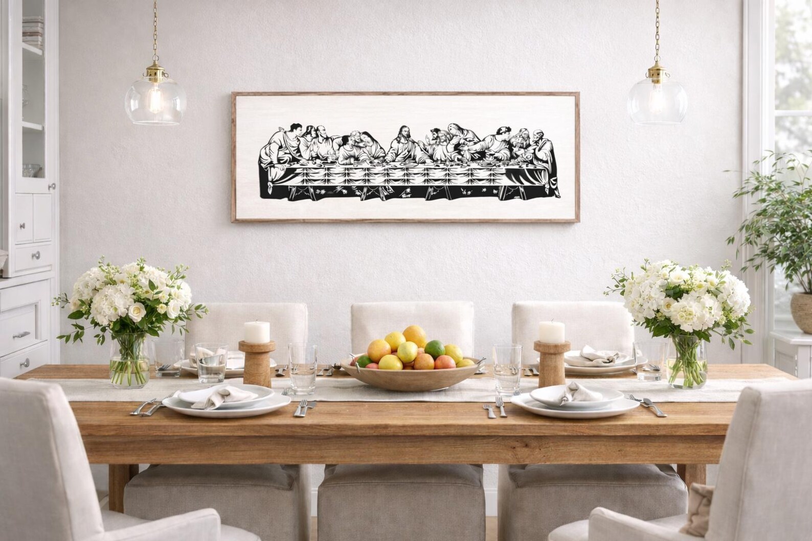 The Last Supper Signs, Last Supper Wall Art, Dining Room Signs, Dining ...