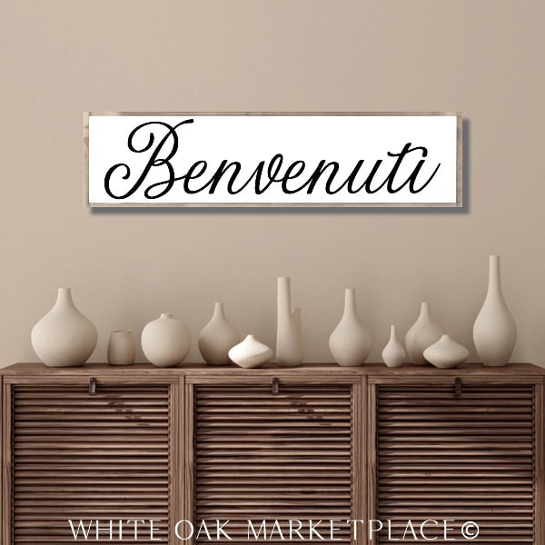 Italian Welcome Sign - Etsy