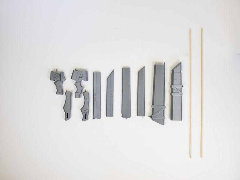 Arknights Ch'en Raythean Dual Swords & Sheath Prop Kit - Etsy