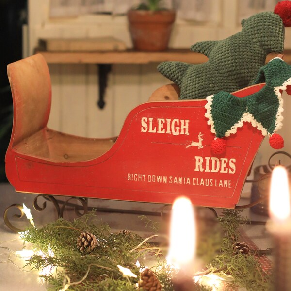 Wooden Sleigh - Etsy