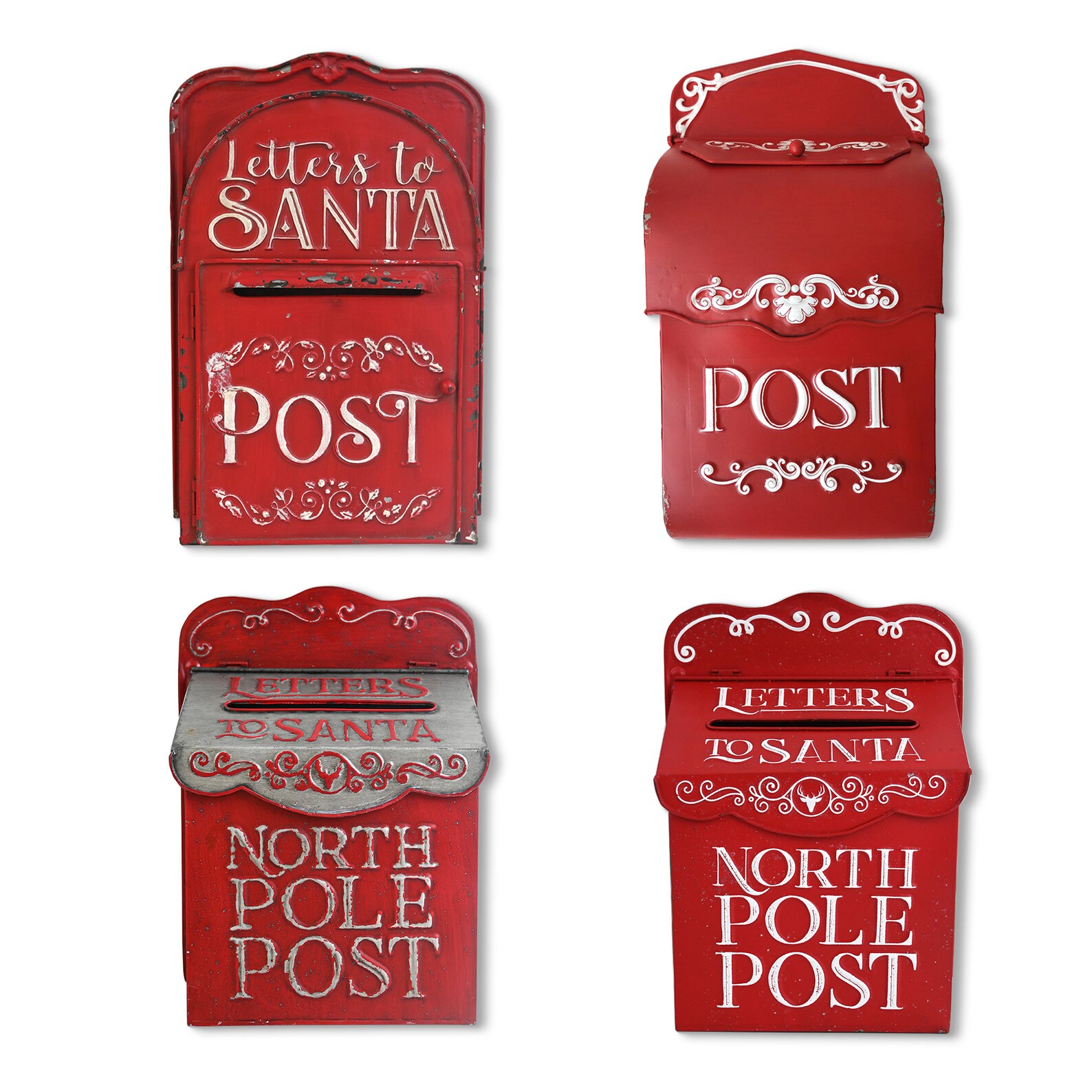 Santa Mailbox Vintage Christmas Post Box Wall Hanging Santa - Etsy