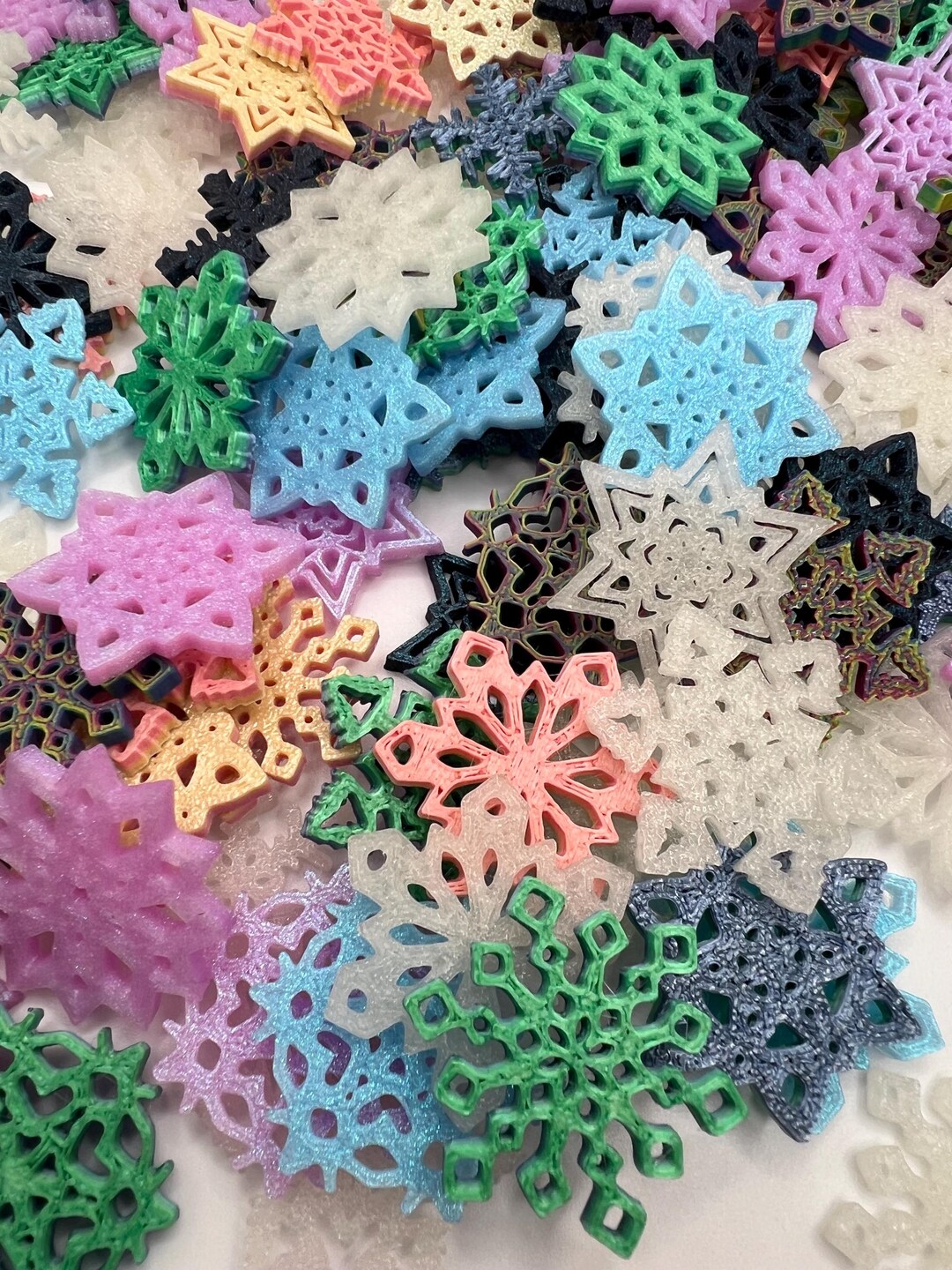 Mini Snowflakes Decor Christmas - Etsy