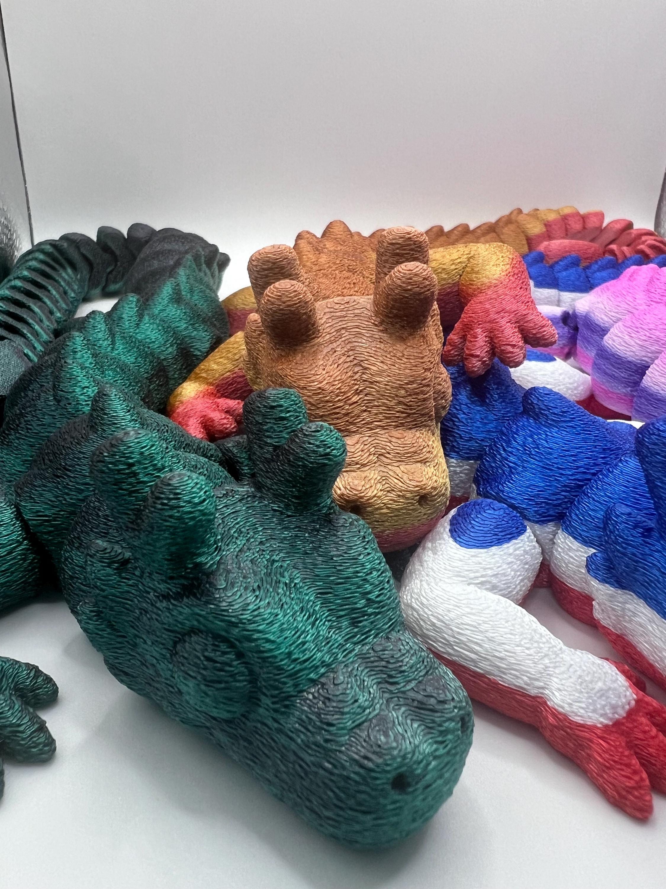 Articulated Fuzzy Dragon Fidget Toy, 17-inch - Etsy