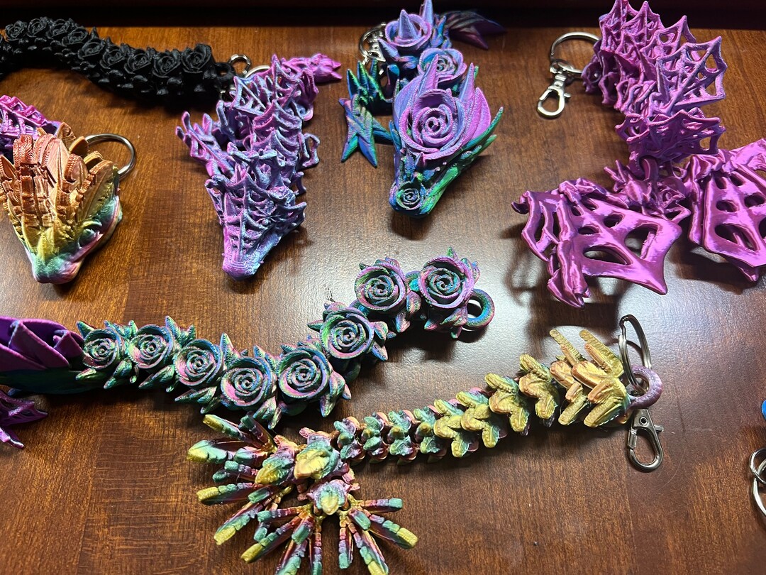 Random Mystery 3D Printed Key Chains - Etsy