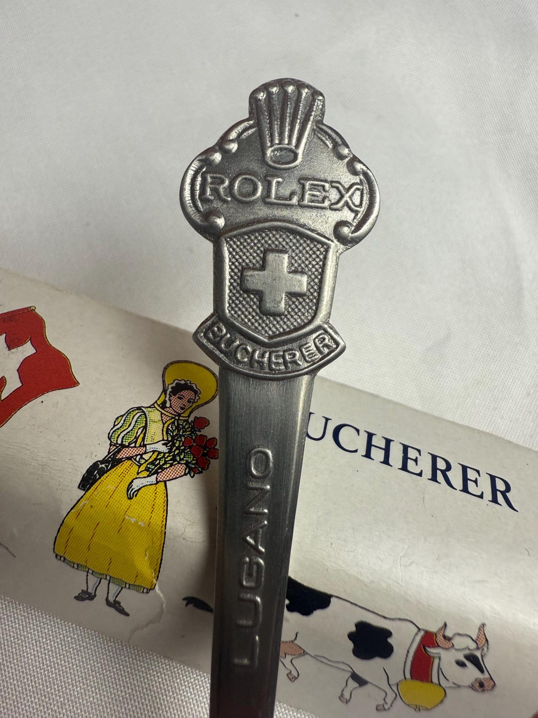 Rolex Spoon Switzerland Made With Box Antique - Etsy