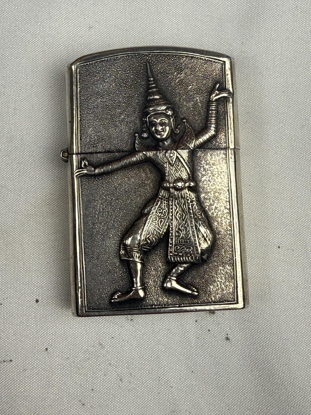 Siam Asian Thailand Siam Sterling Silver Cigarette Lighter Buddha ...