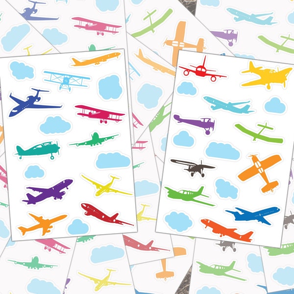 Airplane Stickers - Etsy