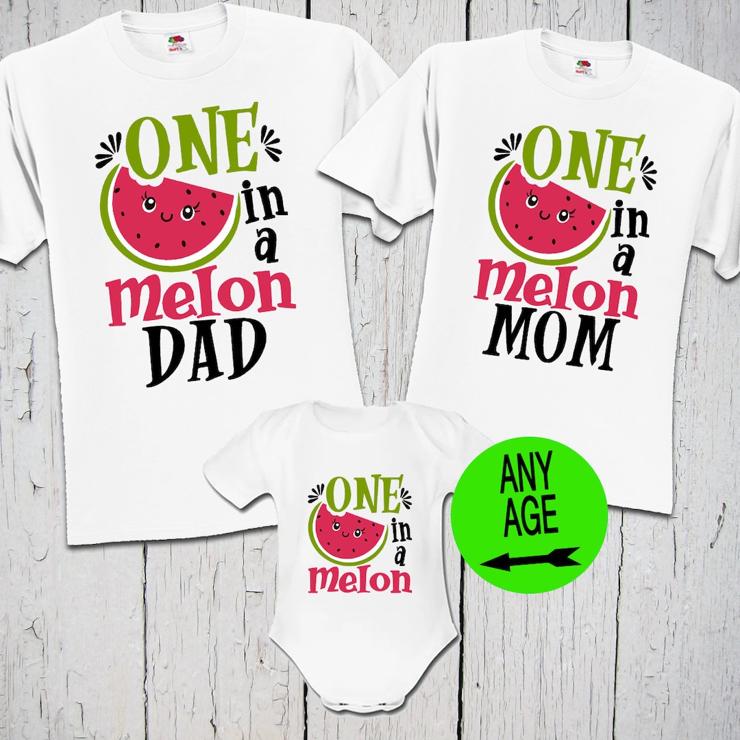 One in A Melon Shirt, Family Birthday Shirts, 1st Birthday Shirt, One ...
