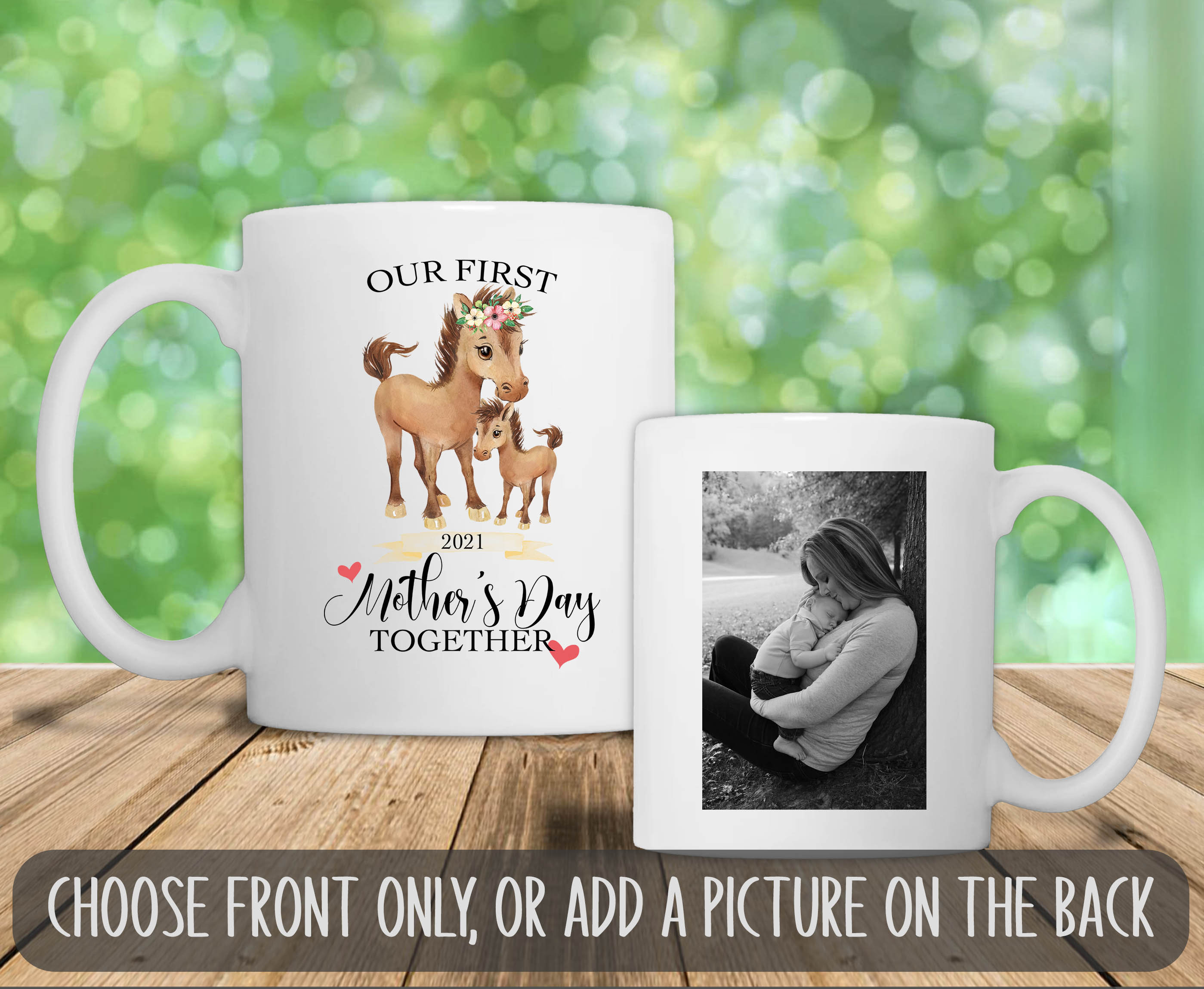 First Mother's Day Gift Mama Fox and Baby Fox Mug Coffee | Etsy