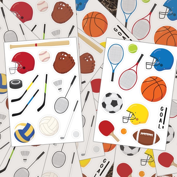 Basketball Vinyl Sticker Sheets - Etsy