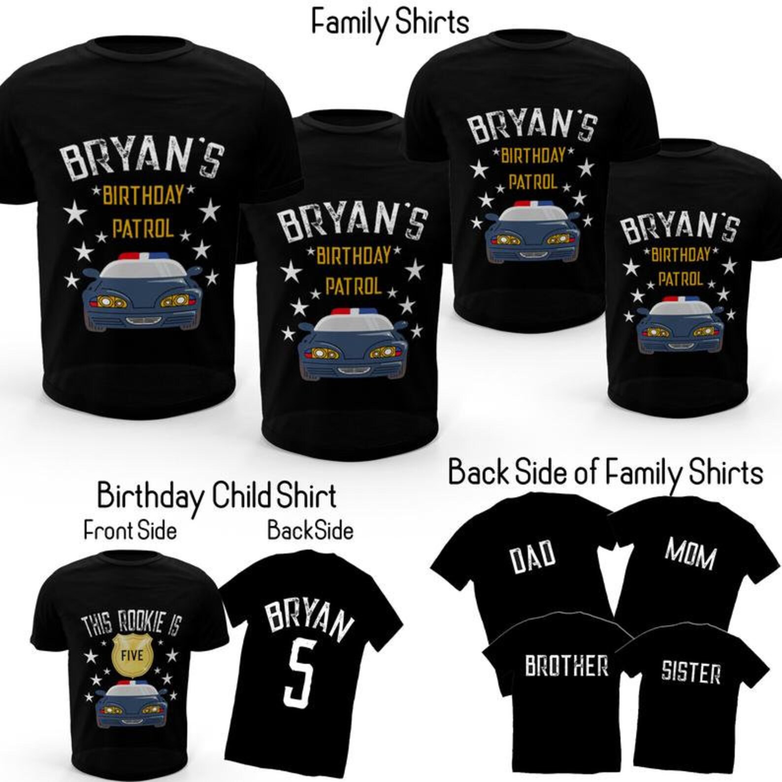 Police Birthday Outfits Police Officer Birthday Party - Etsy