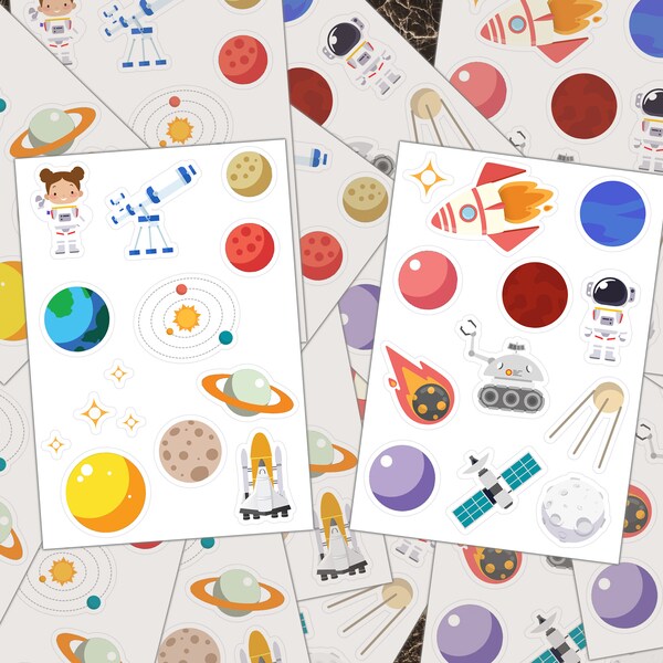 Space Stickers - Etsy