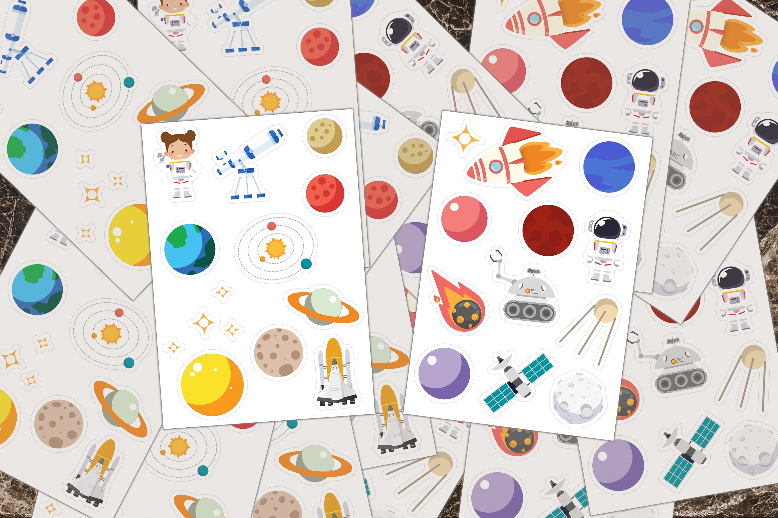 Solar System Stickers Books