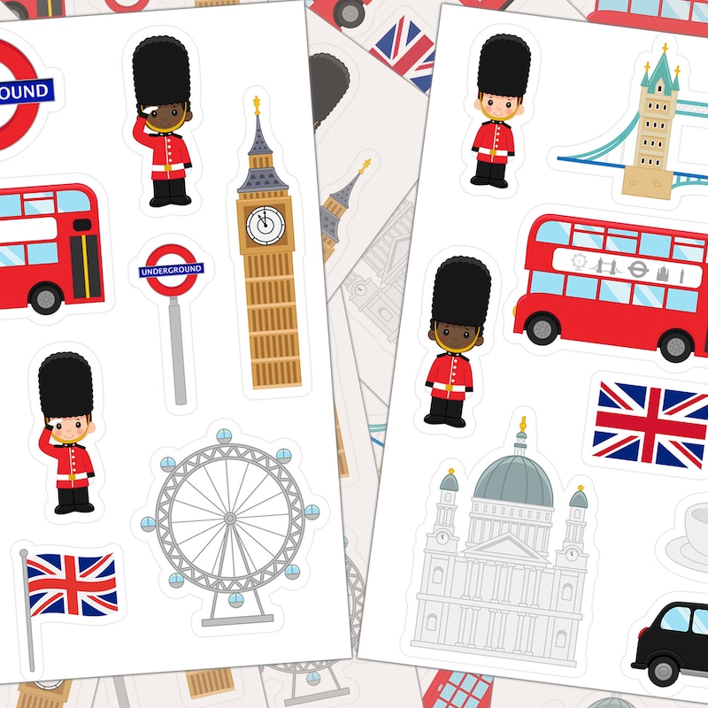 London Stickers - Etsy