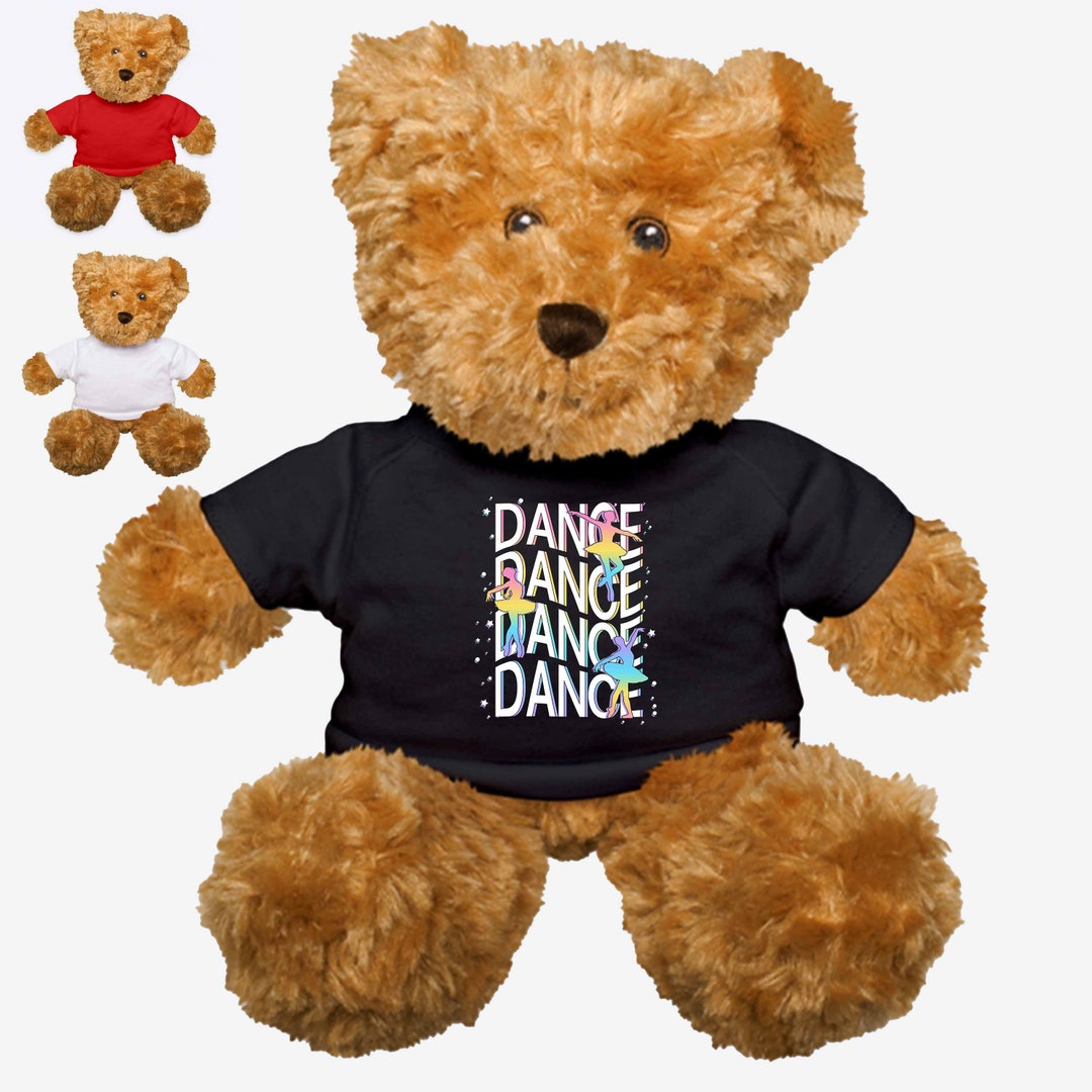 Ballet Dance Teddy in A Tshirt Bear, Graduation Bear, Christmas Bear ...