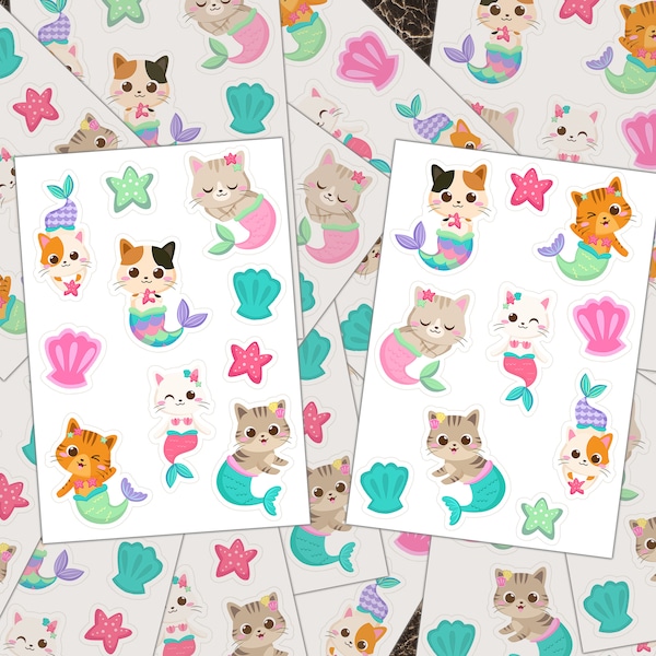 Mermaid Stickers - Etsy