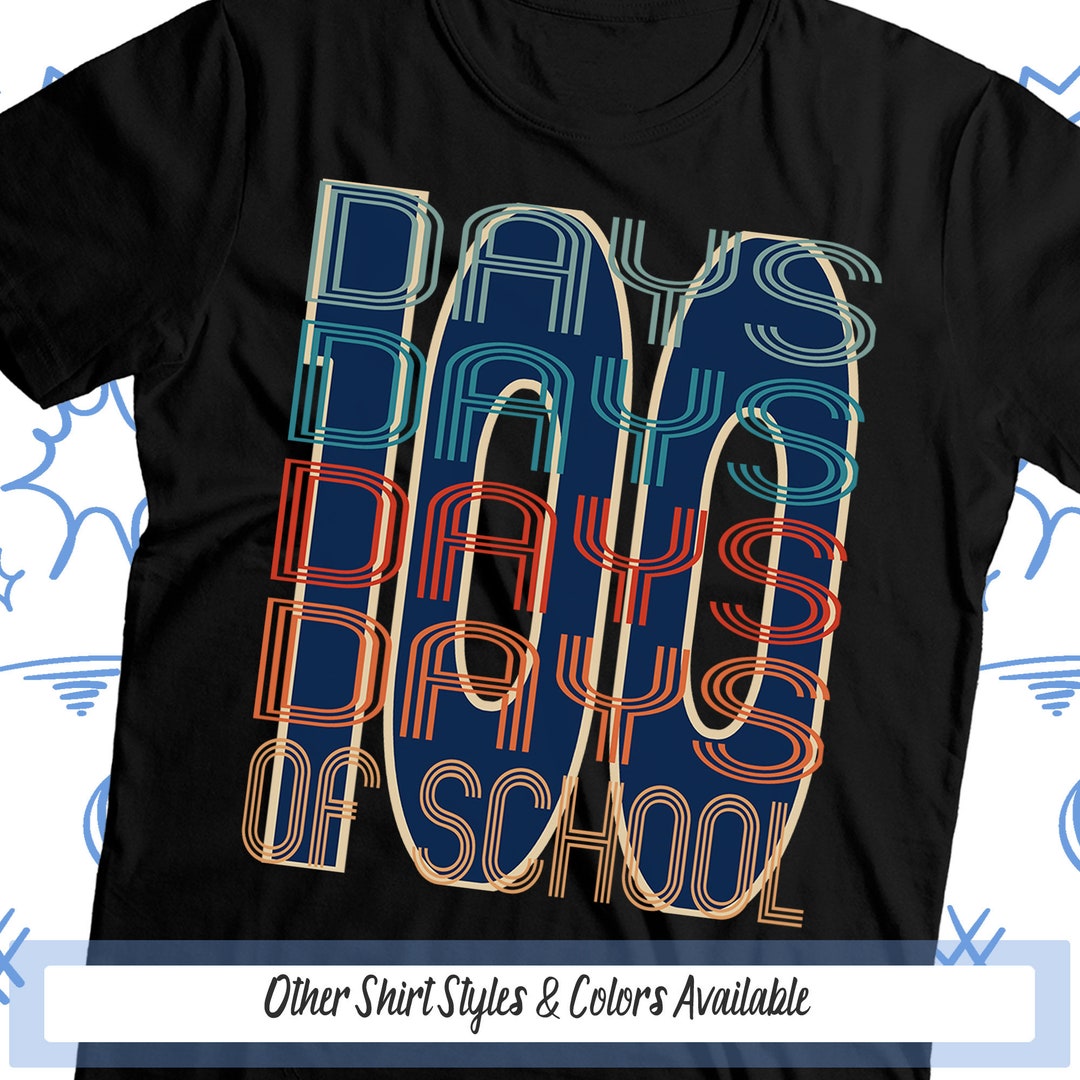 Retro 100 Days of School Shirt, 100th Day of School T-shirt, Groovy ...