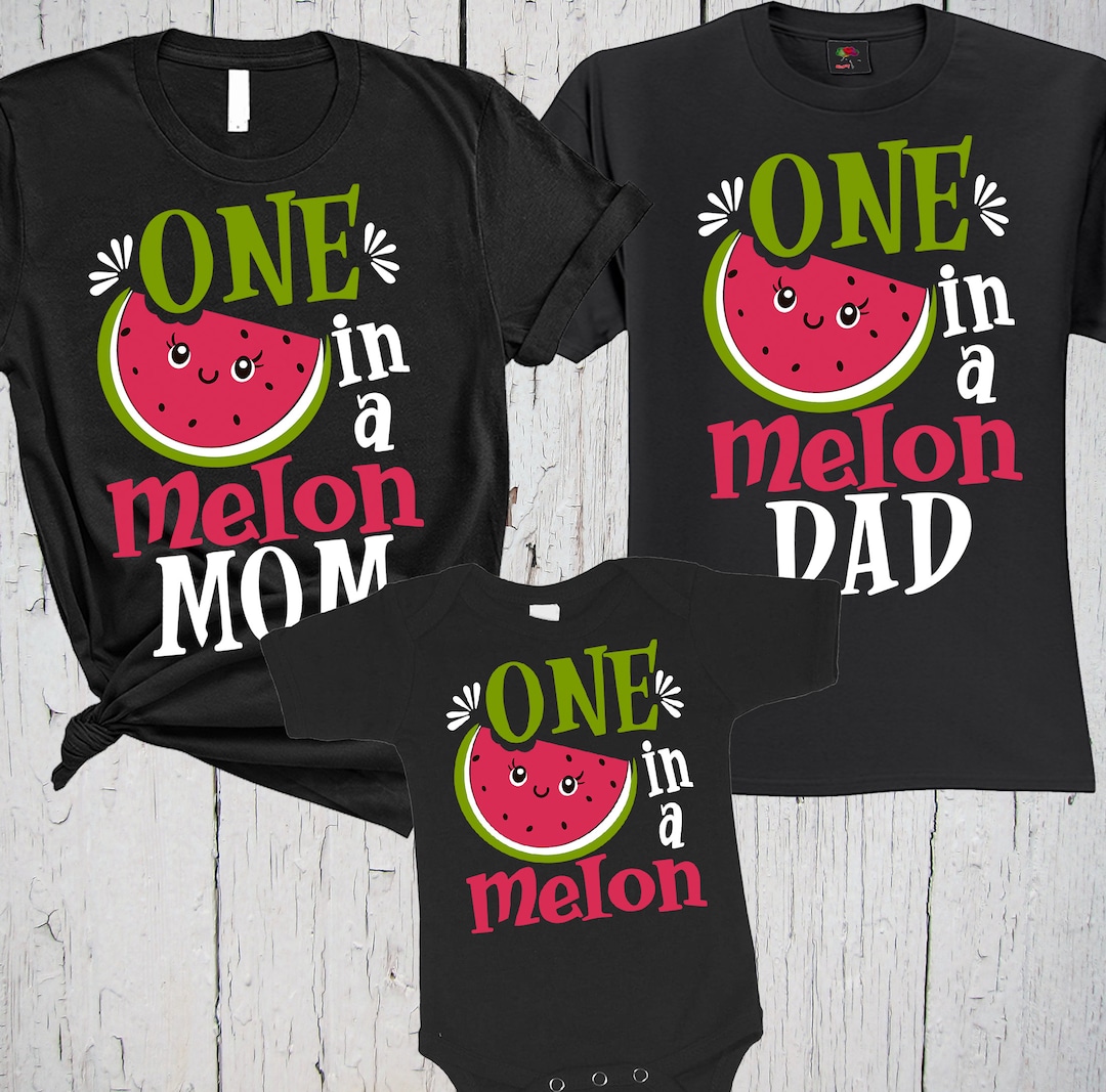 One in A Melon Shirt, Girls Melon Birthday Shirt, 1st Birthday Shirt ...