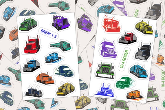 Semi Truck Sticker Sheets Truck Graphics Truck Decals | Etsy