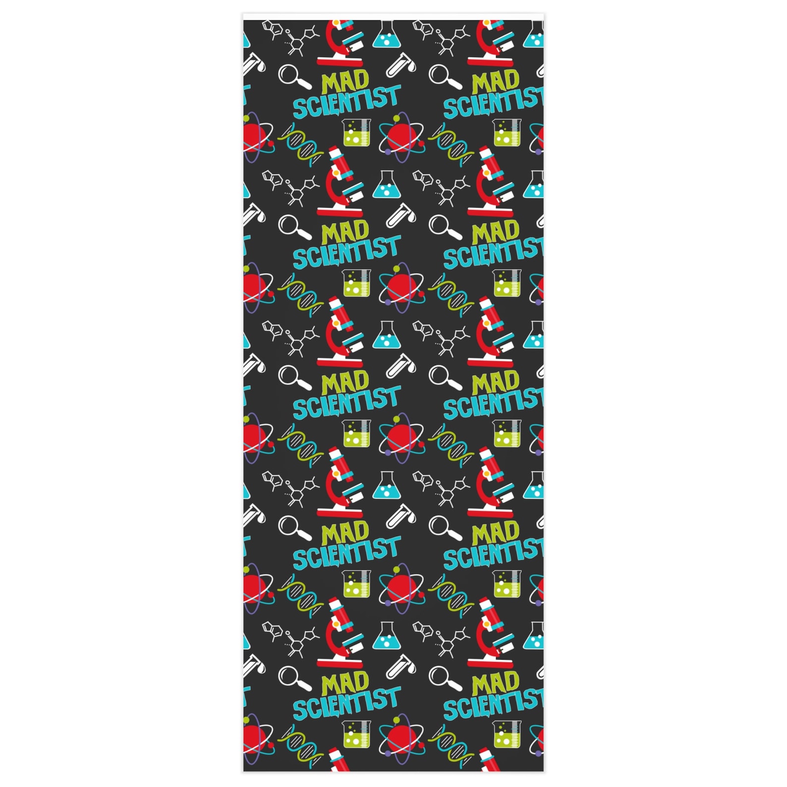 Mad Science Party, Mad Scientist Gift Wrapping Paper Roll, Laboratory ...