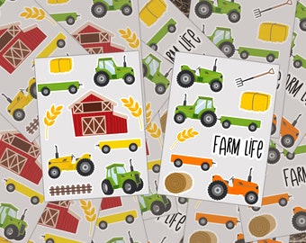 Stickers Farm Animals 1 Transparent or White Waterproof - Etsy