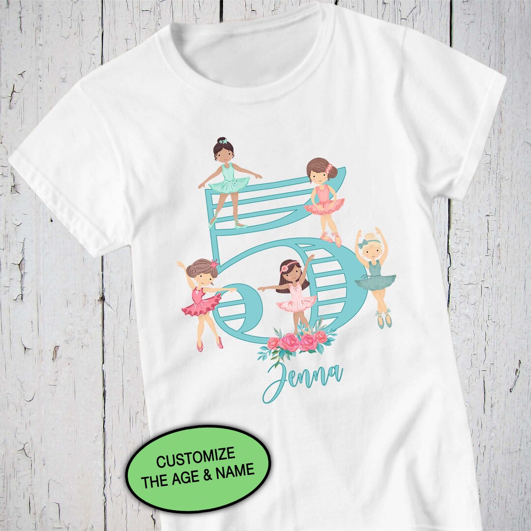 Dancer Birthday Shirt, Girls Birthday Shirt, Ballerina Shirt, Ballet ...