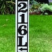 Vertical or Horizontal Metal Address Sign | Outdoor Address Sign ...