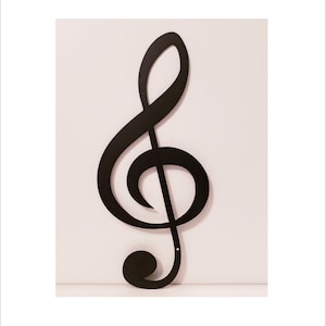 Metal Musical Treble Clef Note Music Decor Music Room | Etsy