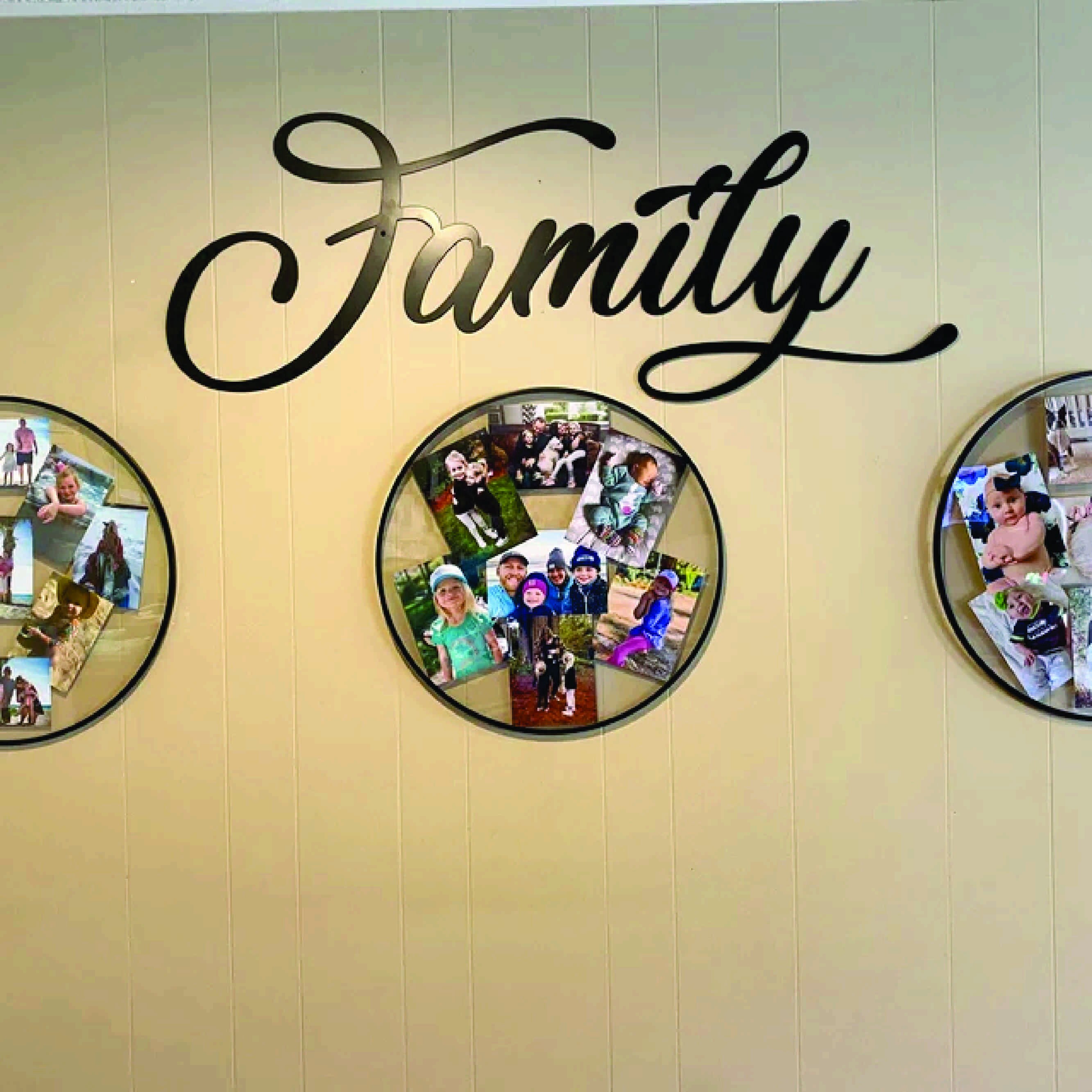 Family Script Metal Sign Family Metal Wall Sign Fall Decor - Etsy