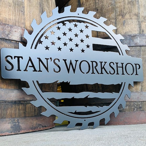 Custom Workshop Sign LOW PRICE Free Shipping Custom - Etsy