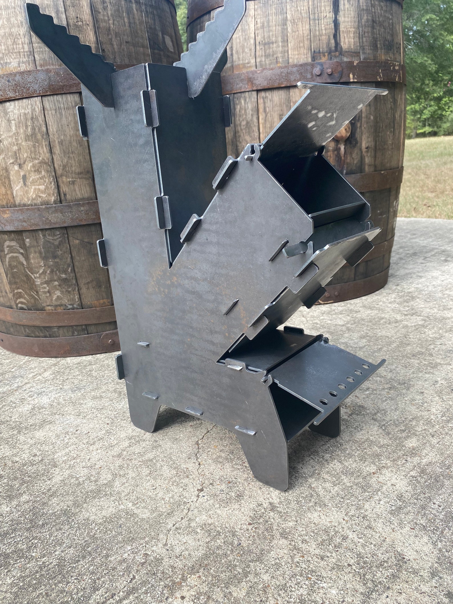 Large Collapsible Rocket Stove Portable Rocket Stove - Etsy