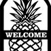 Pineapple WELCOME Metal Sign | Entryway Decor | Hospitality | Living ...