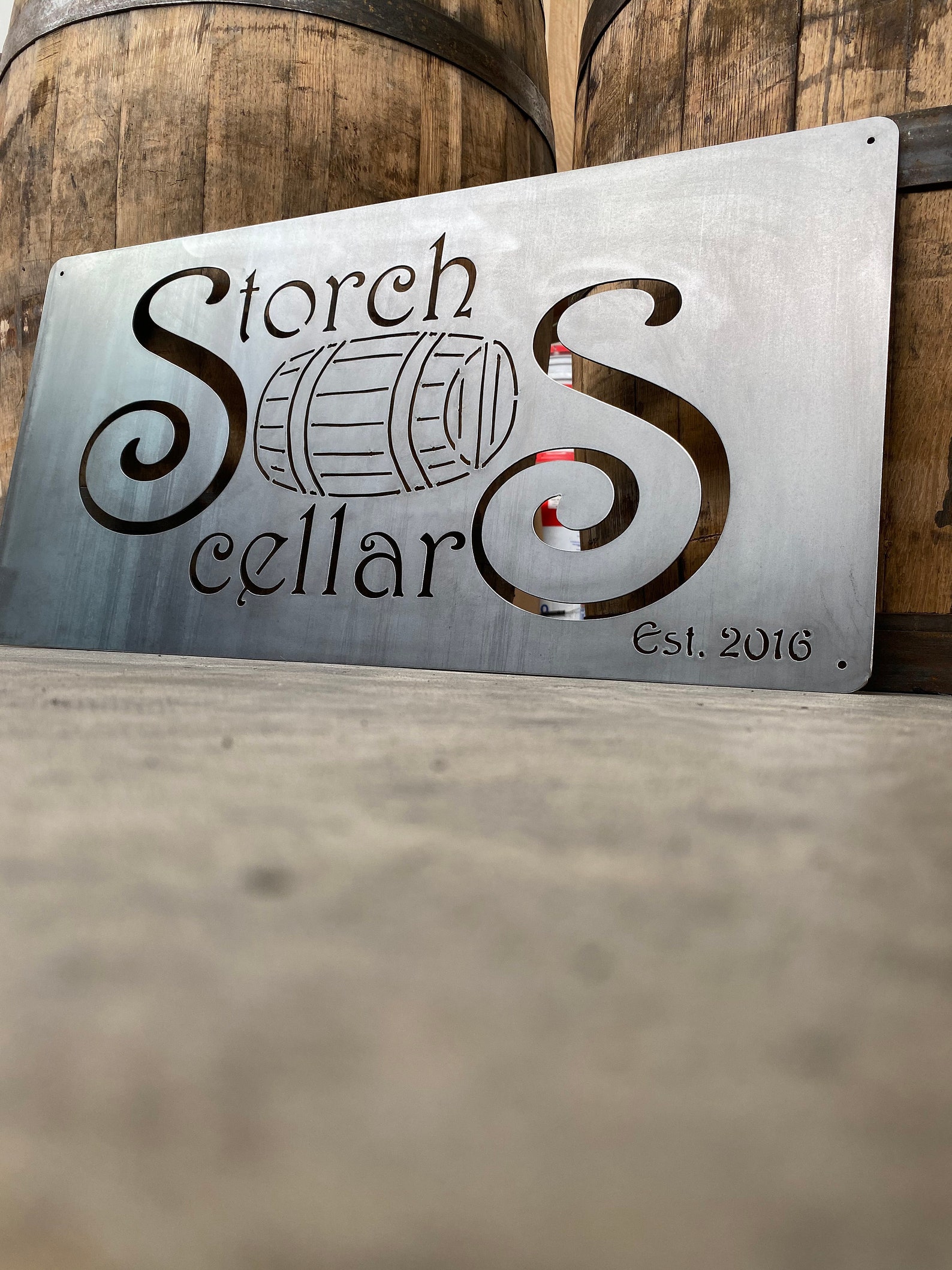 16"h X 36"l Custom Metal Business Sign With Your Logo | Outdoor Office ...
