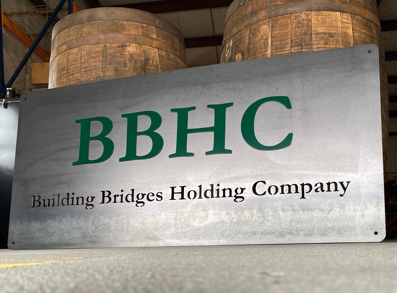 Large 24x 48 Metal Custom Logo Business Sign - Etsy