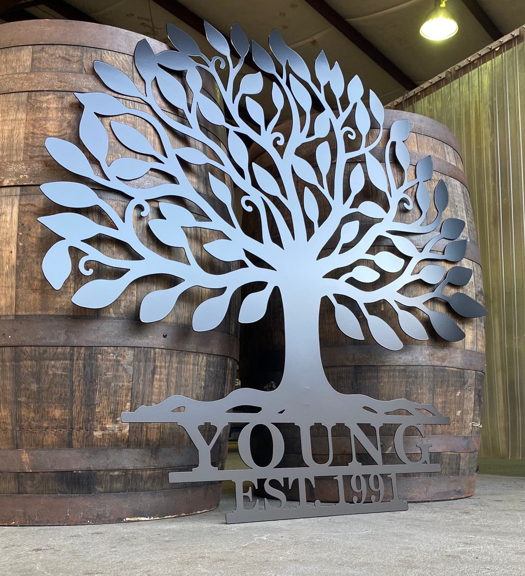 Personalized Tree of Life Cut Out With Roots Personalization - Etsy