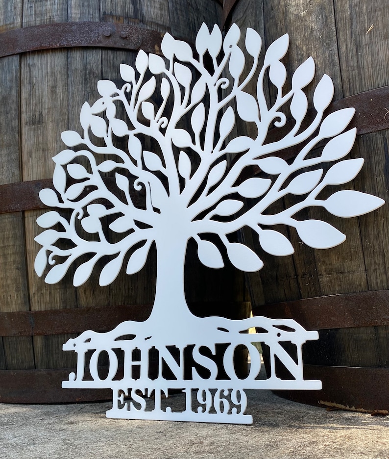 Personalized Tree of Life Cut Out With Roots | Personalization and Est ...