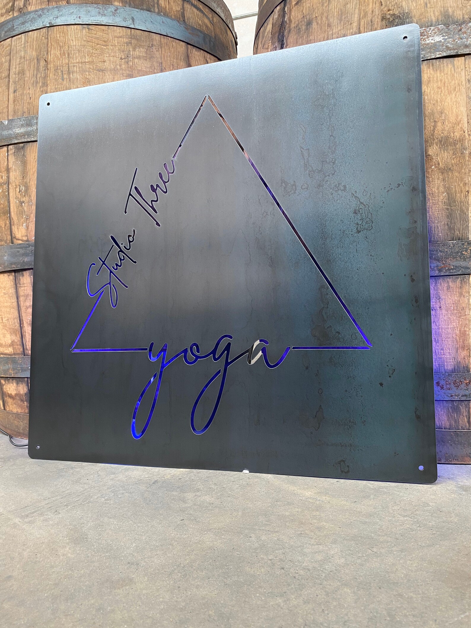 24 X 24 Metal Custom Logo Business Sign Outdoor Sign - Etsy