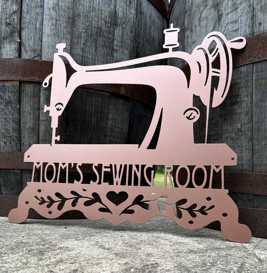 Personalized Sewing Machine | Sewing Room Sign | Quilting Room Vintage ...