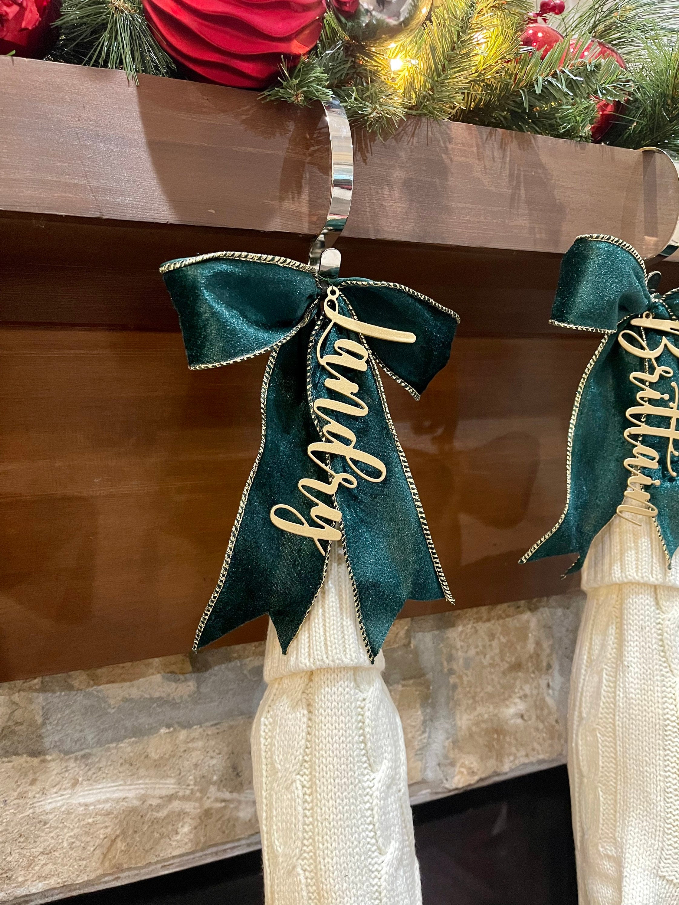 Personalized Metal Christmas Stocking Name Tags Easter - Etsy