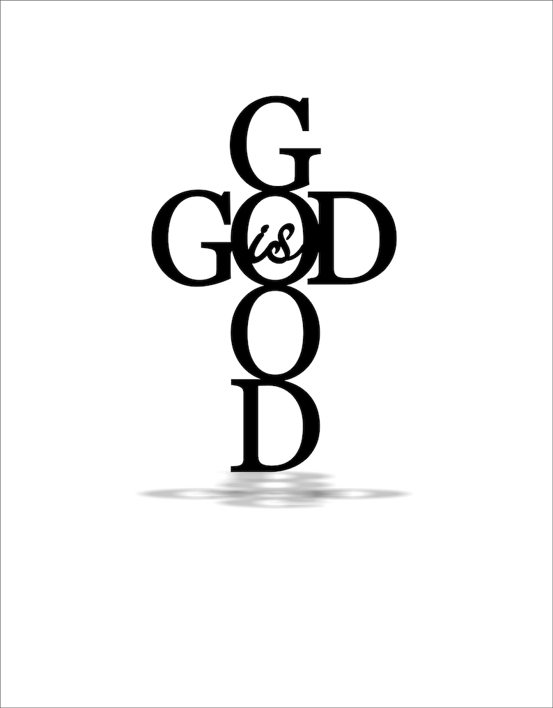 God is Good Cross Sign Love and Faith Entryway Decor Bathroom Wall ...