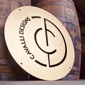 24” X 24” Metal Custom Logo Business Sign | Outdoor Sign | Office Sign ...