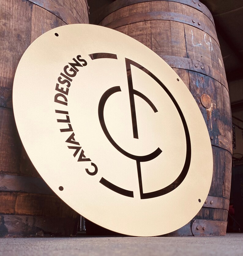 24” X 24” Metal Custom Logo Business Sign | Outdoor Sign | Office Sign ...