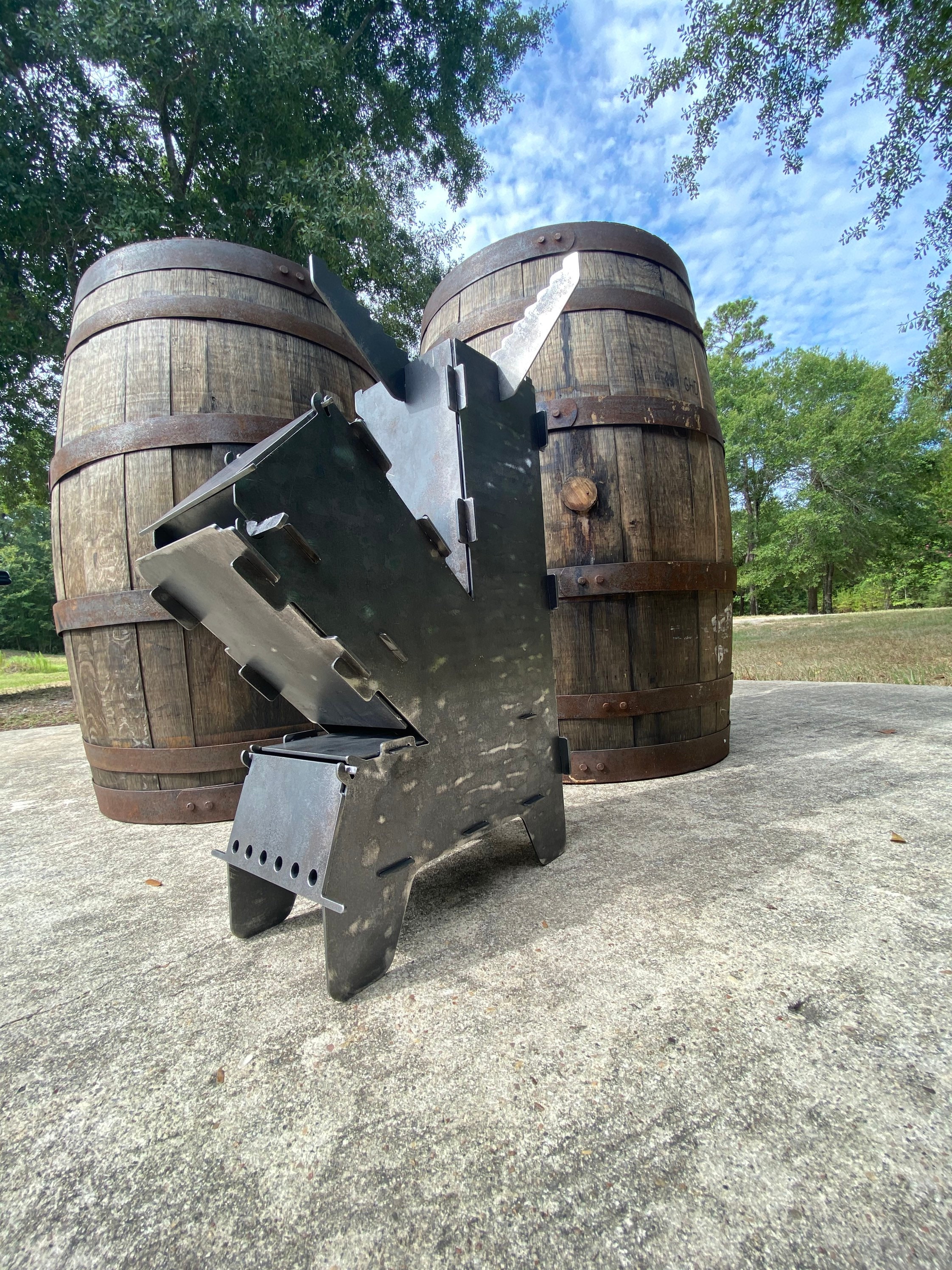 Large Collapsible Rocket Stove Portable Rocket Stove - Etsy