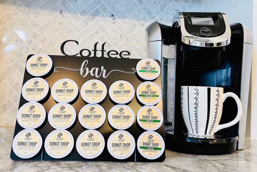 Coffee Bar | K-cup Pod Holder | Coffee Pod Display | Kitchen Coffee ...