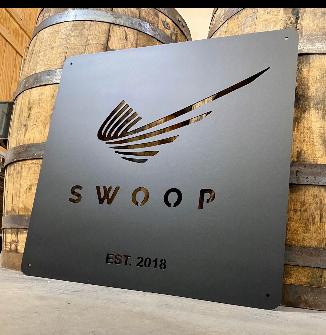 24 X 24 Metal Custom Logo Business Sign Outdoor Sign - Etsy