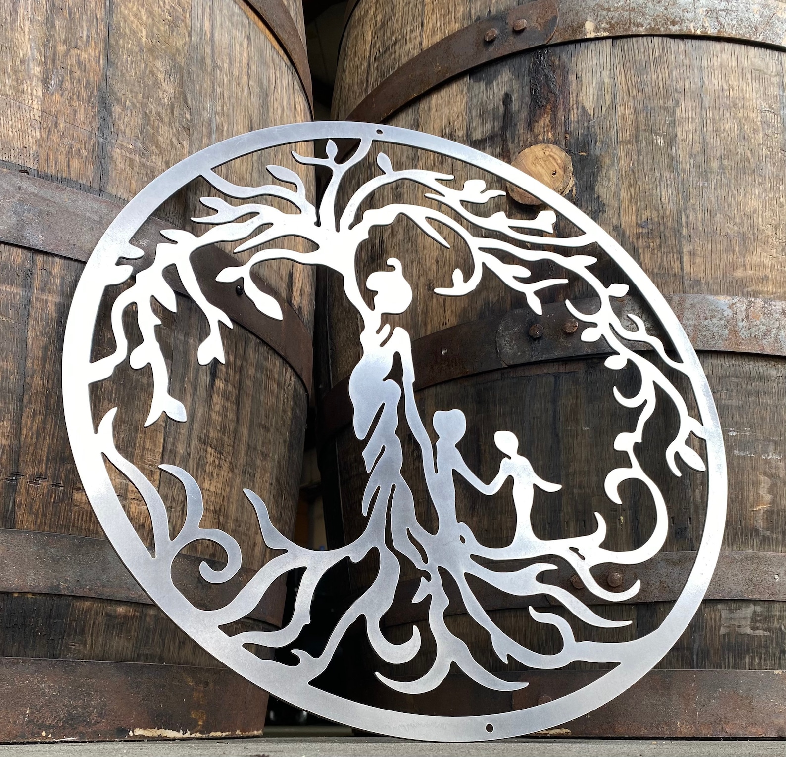 Mother and Children Tree of Life Metal Tree of Life - Etsy