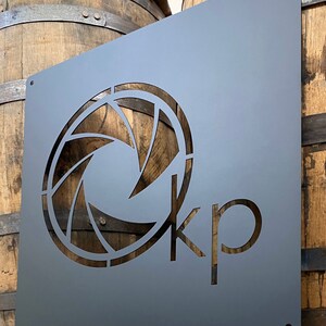 24” X 24” Metal Custom Logo Business Sign | Outdoor Sign | Office Sign ...