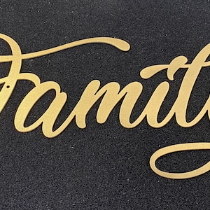 Family Script Metal Sign | Family Metal Wall Sign | Fall Decor ...