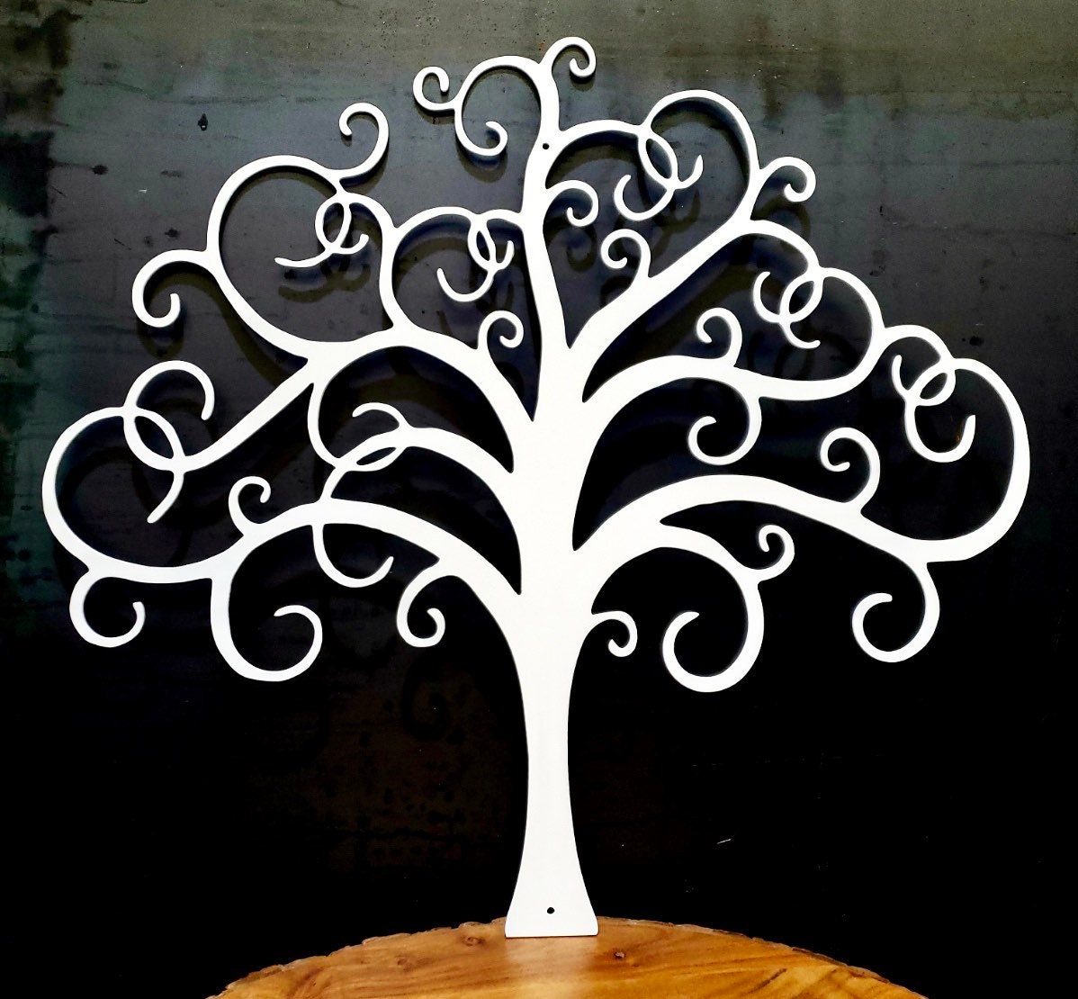 Curly Tree of Life Metal Wall Art Entryway Decor Living - Etsy