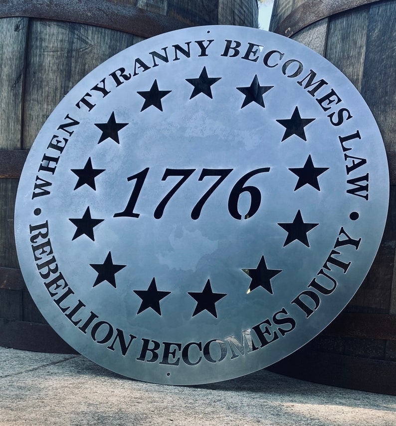 1776 Flag We the People Metal Sign Freedom Patriotic - Etsy